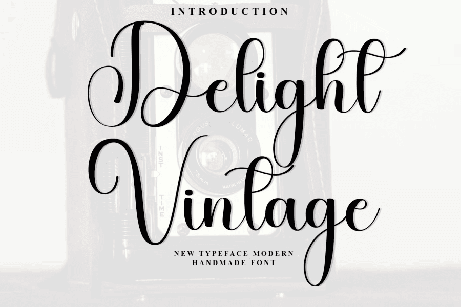 Delight Vintage Font · 1001 Fonts