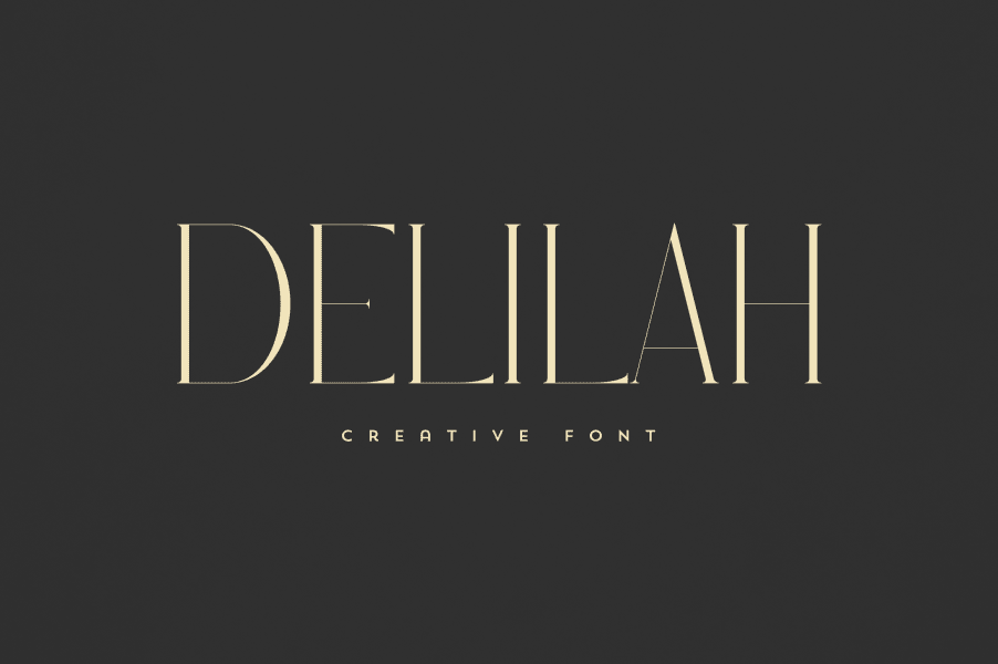 Delilah Font · 1001 Fonts