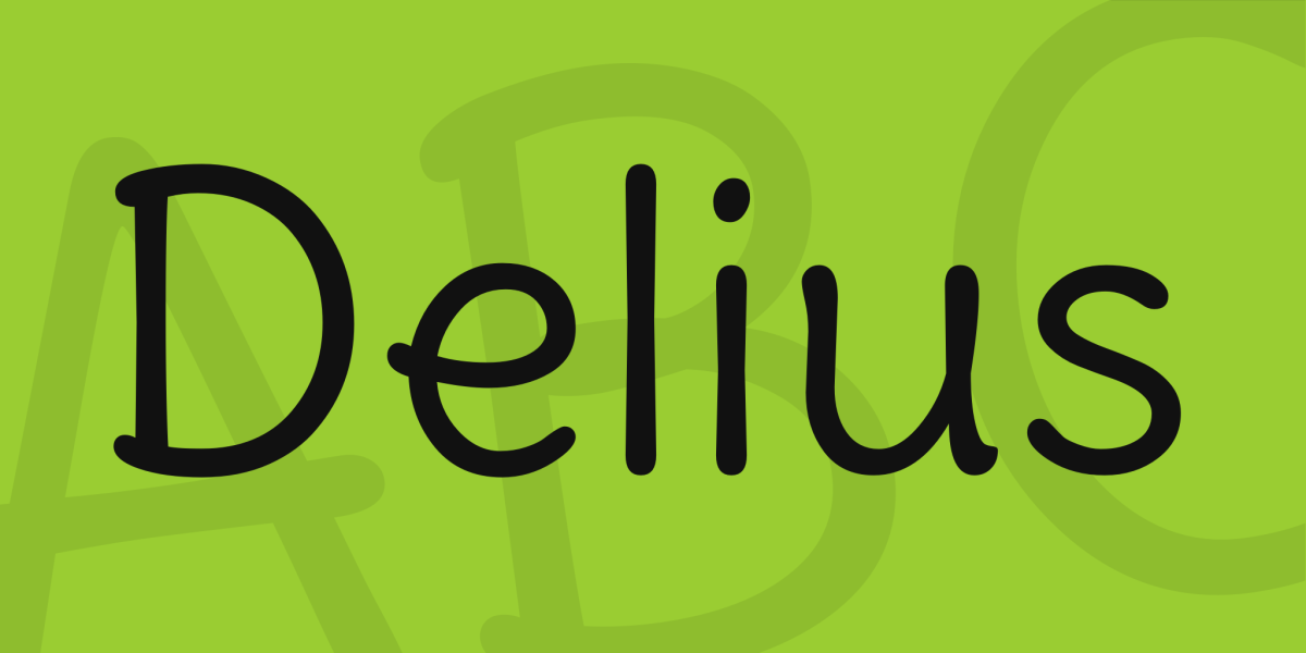 Delius Font · 1001 Fonts
