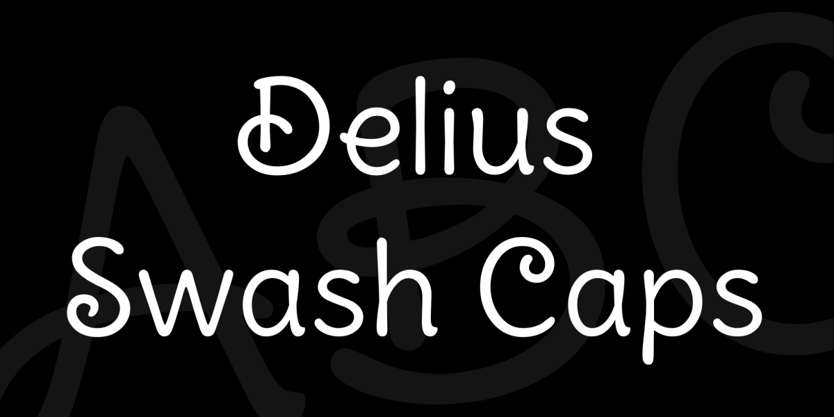 Delius Swash Caps Font · 1001 Fonts
