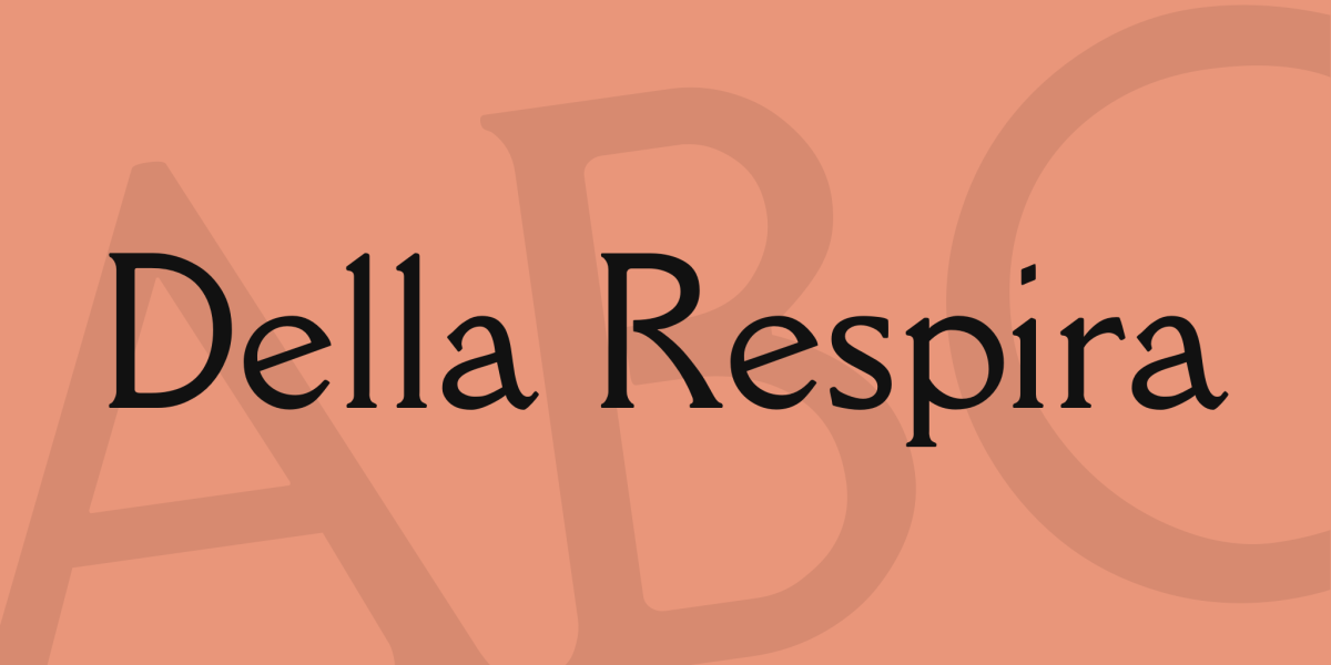 Della Respira Font · 1001 Fonts