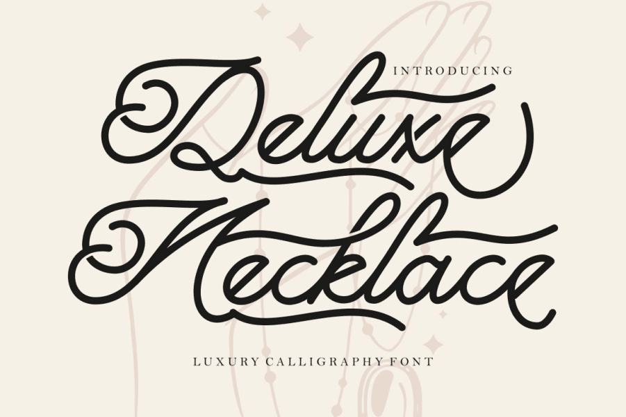 Deluxe Necklace Font · 1001 Fonts