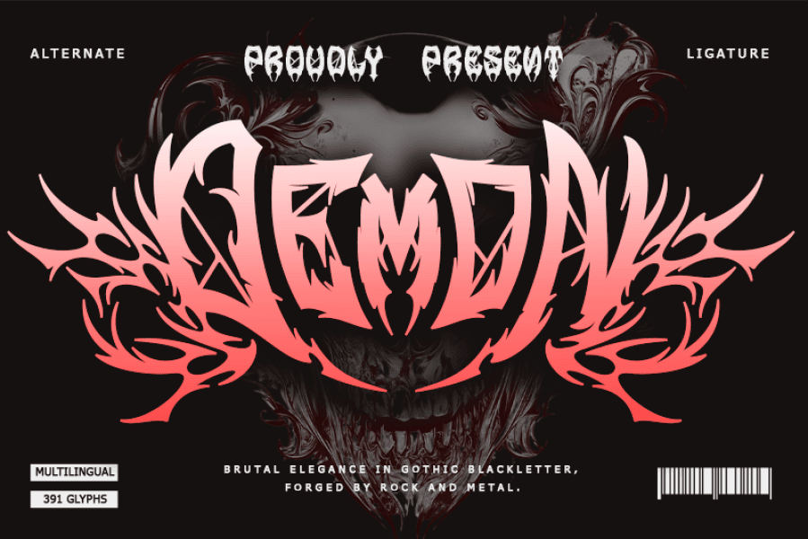 1 Free Aggressive, Church Gothic, Iron Gothic Font · 1001 Fonts