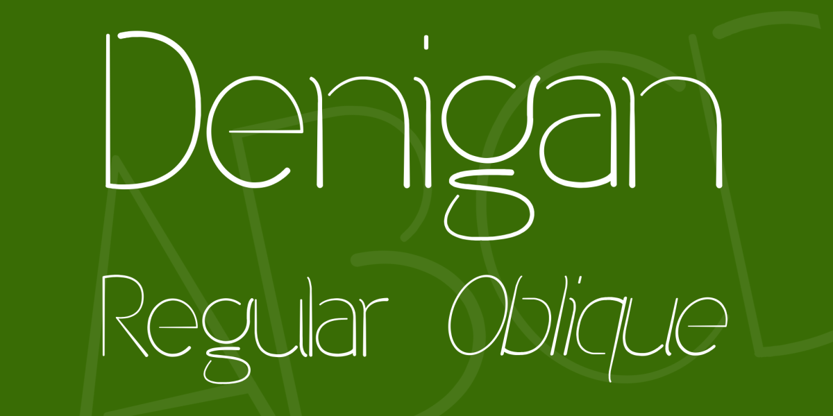 Denigan Font Family · 1001 Fonts