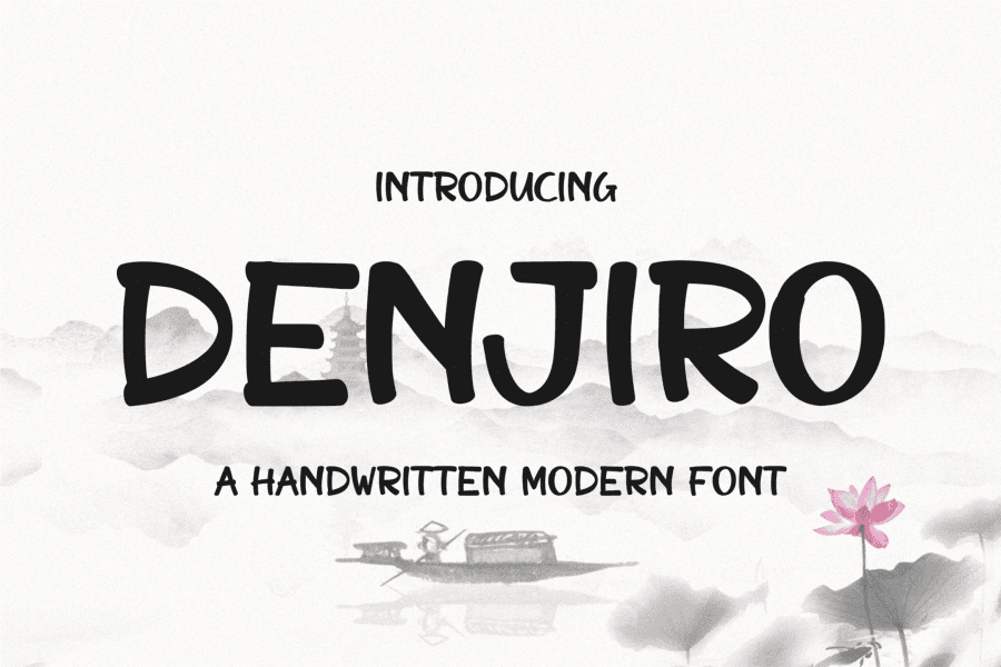 Denjiro Font · 1001 Fonts