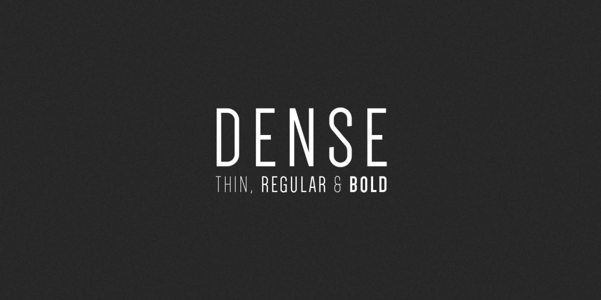 Dense Font · 1001 Fonts