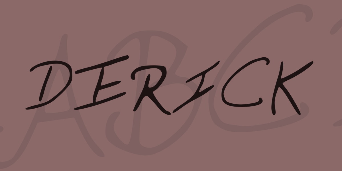 DERICK Font · 1001 Fonts