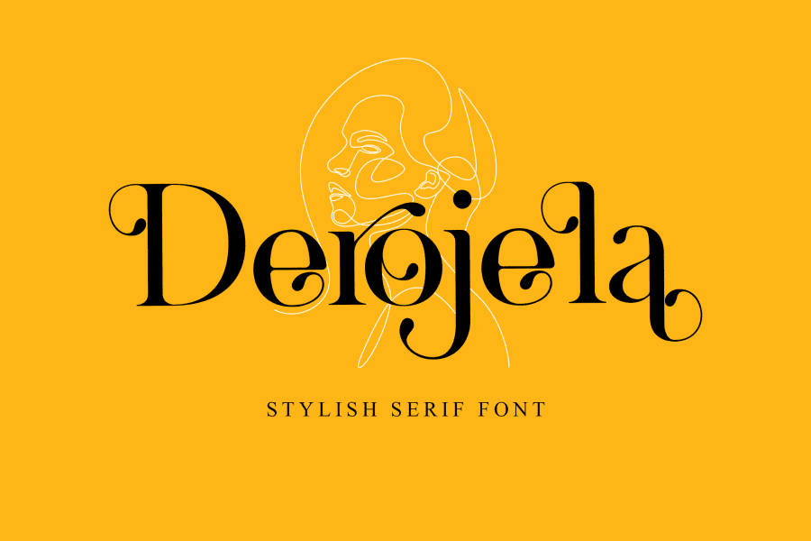 Derojela Font · 1001 Fonts