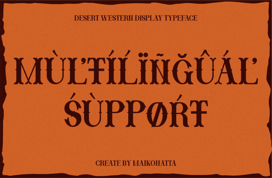 Desert Western Font · 1001 Fonts