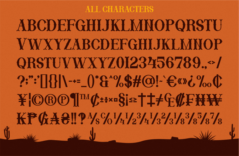 Desert Western Font · 1001 Fonts