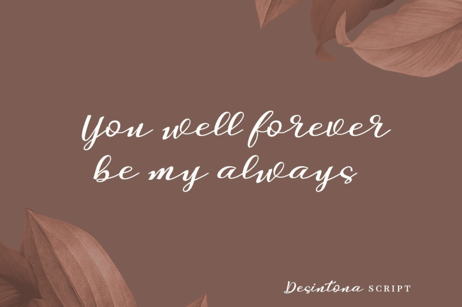 Desintona Script Font · 1001 Fonts