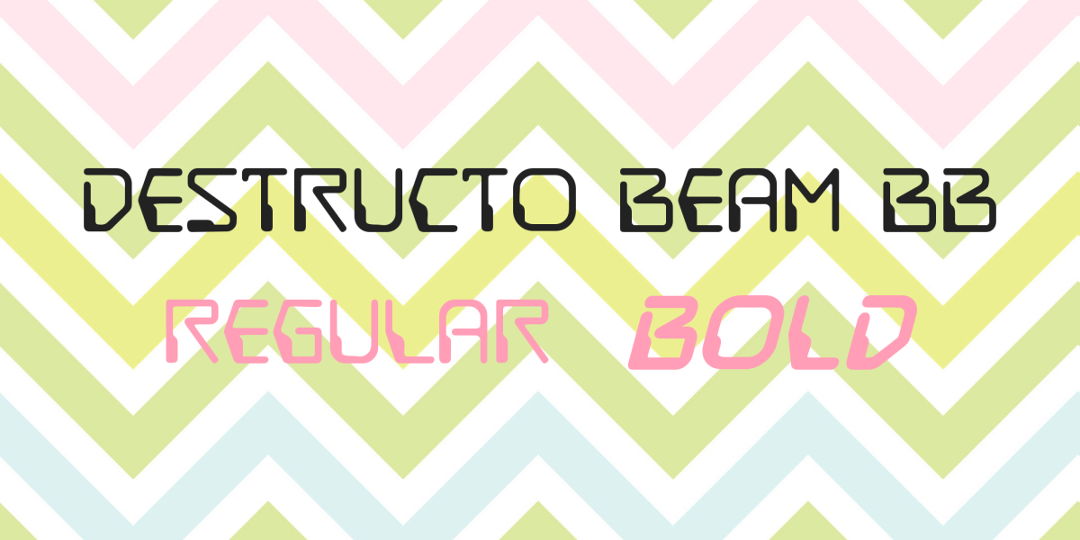 Destructo Beam BB Font Family · 1001 Fonts