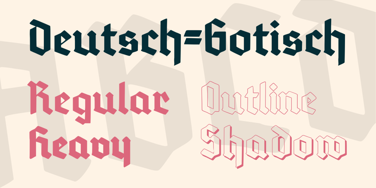 Deutsch-Gotisch Font Family · 1001 Fonts
