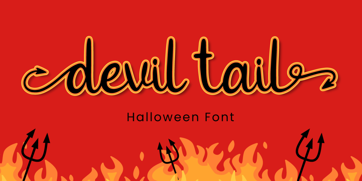 Devil Tail - Personal Use Font · 1001 Fonts
