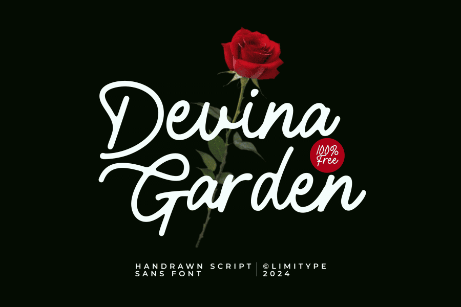 Devina Garden Font · 1001 Fonts