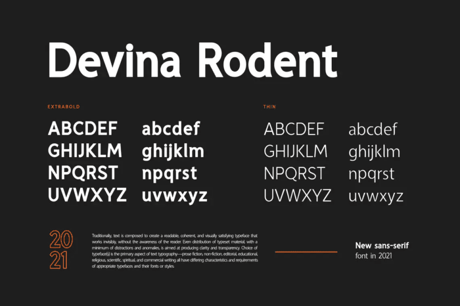 Devina Rodent Font Family · 1001 Fonts