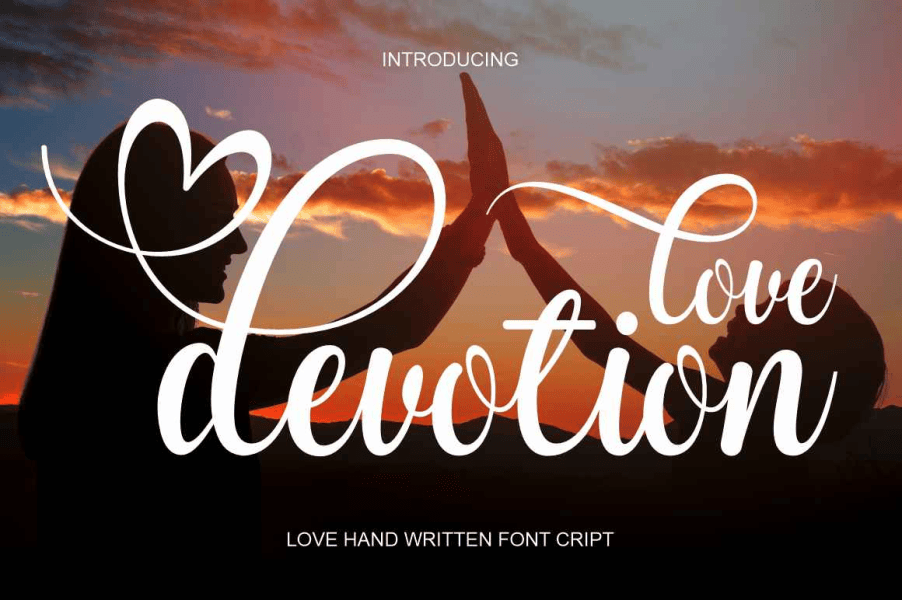 Devotion Love Font · 1001 Fonts