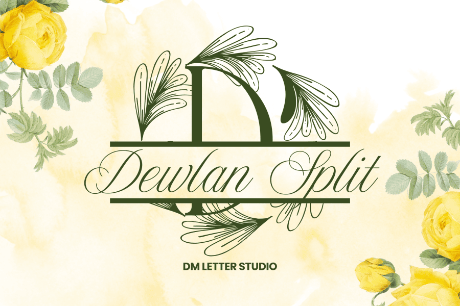 Dewlan Split Font · 1001 Fonts