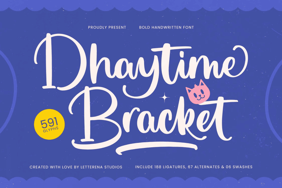 Dhaytime Bracket DEMO VERSION Font · 1001 Fonts