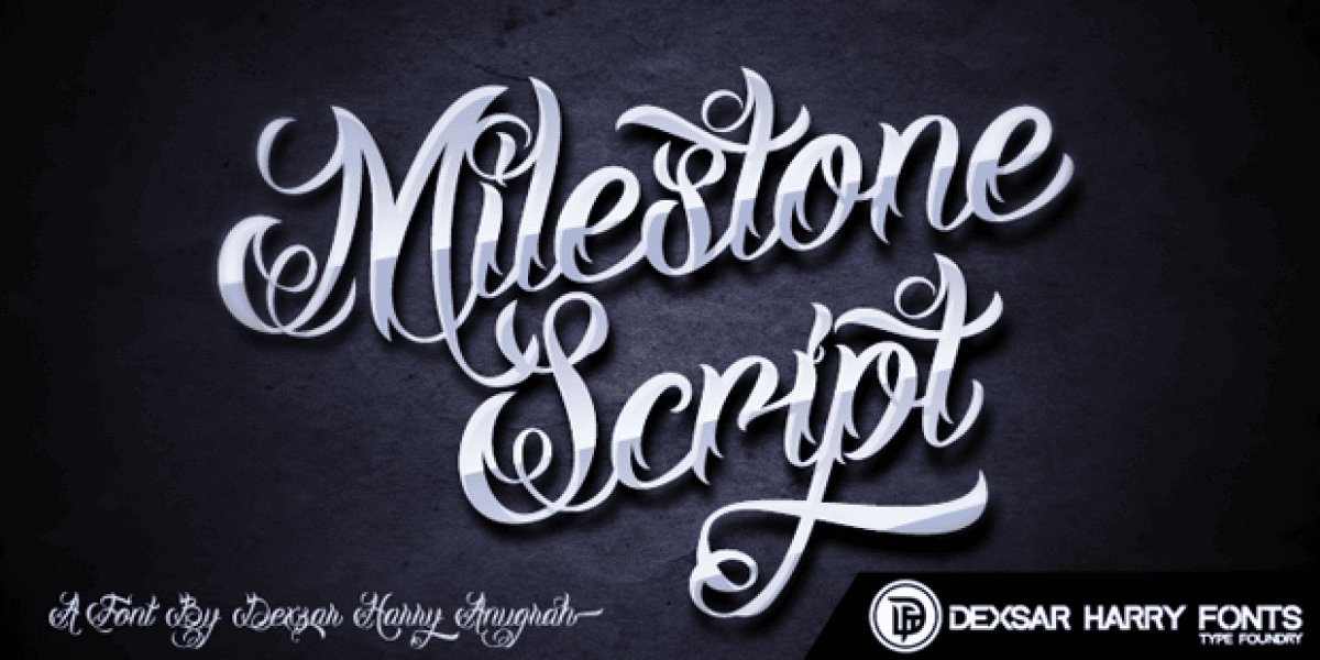 Dhf Milestone Scriptdemo Font Family 1001 Fonts