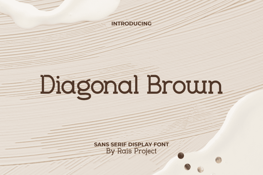 Diagonal Brown Demo Font · 1001 Fonts