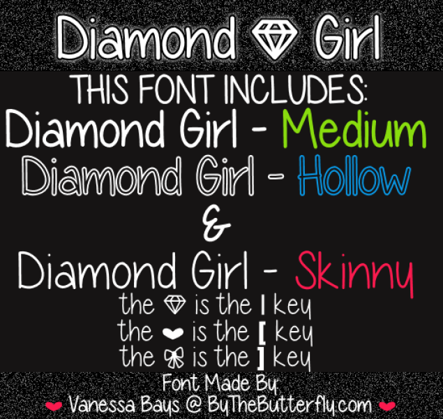 Diamond Girl Font Family · 1001 Fonts