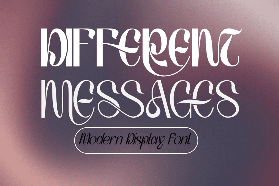 DIFFERENT MESSAGES DEMO Font · 1001 Fonts