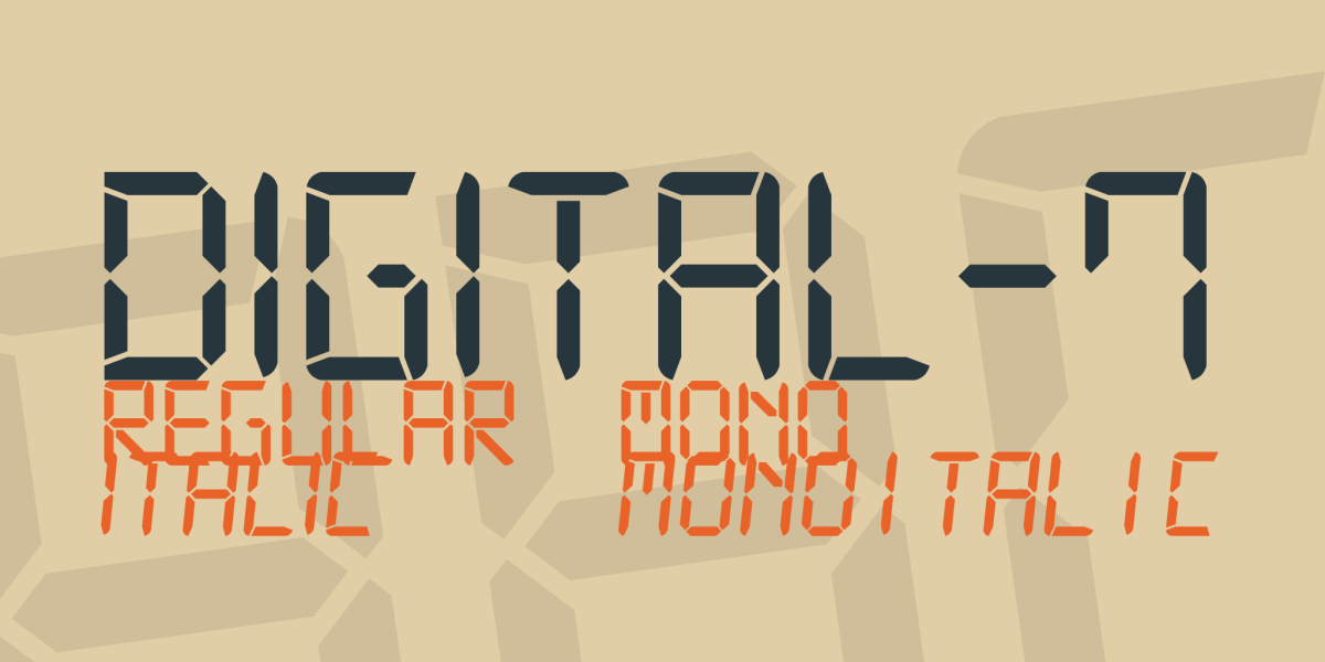 60 Free Lcd Fonts · 1001 Fonts