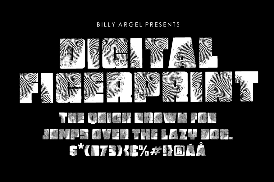 5 Free Digital, Poster, White Fonts · 1001 Fonts