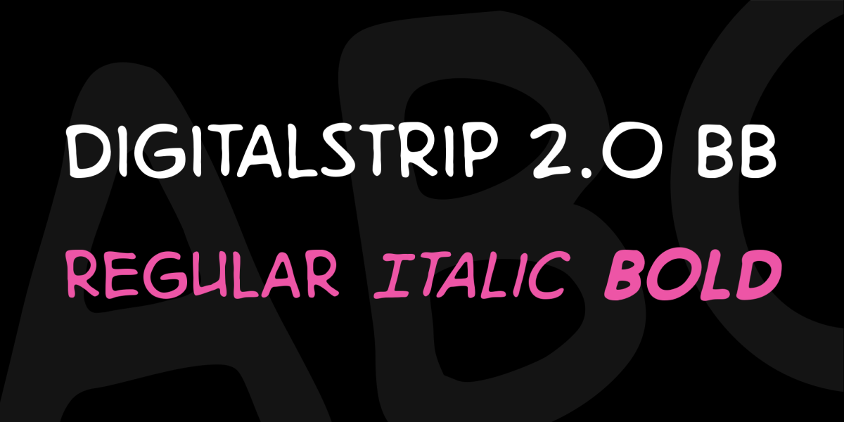 DigitalStrip 2.0 BB Font Family · 1001 Fonts