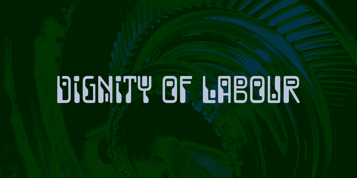 Dignity of Labour Font · 1001 Fonts