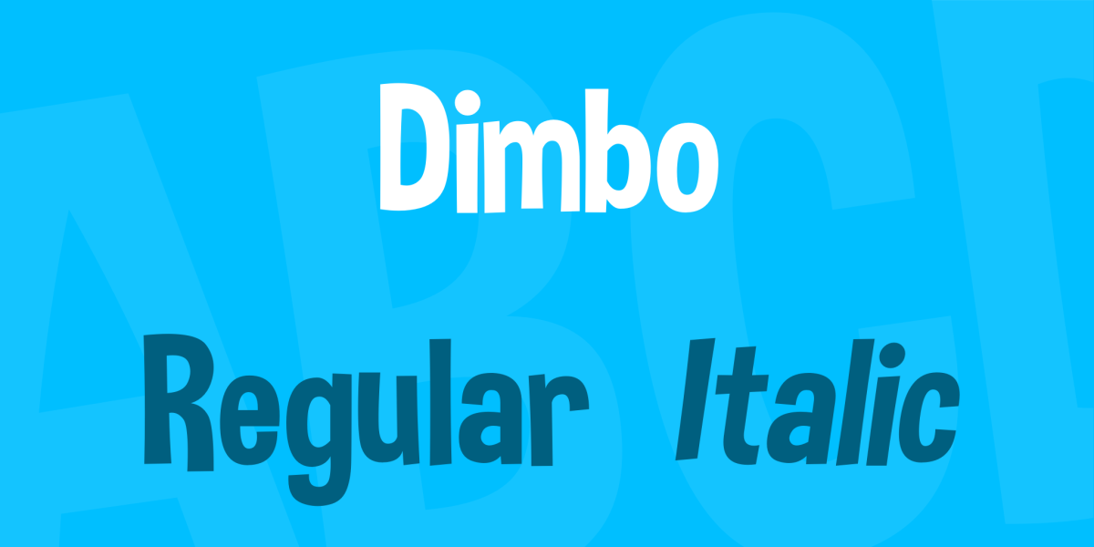 Dimbo Font Family · 1001 Fonts