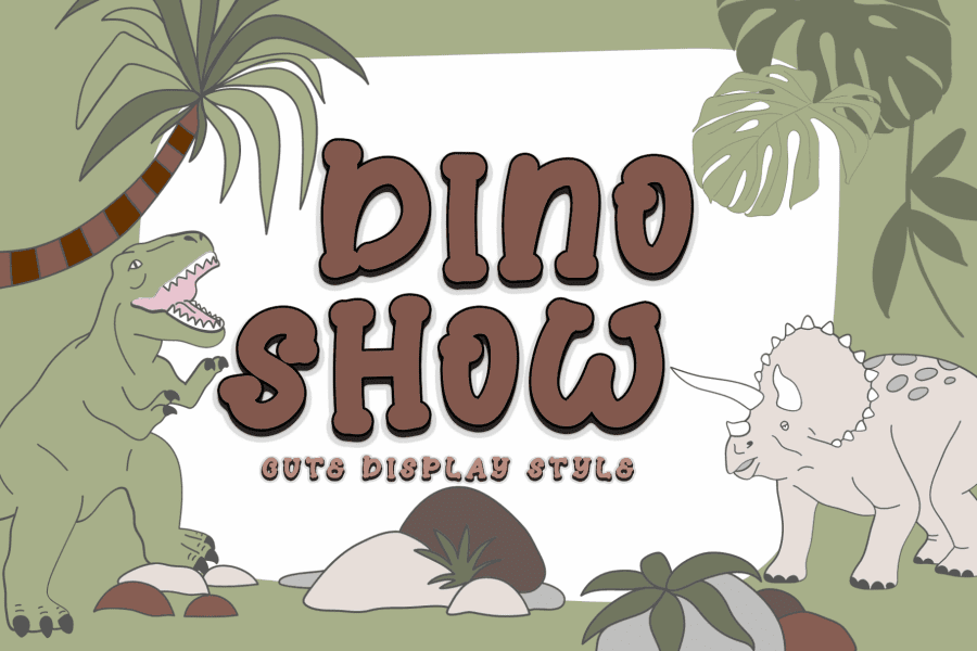 Dino Show Demo Font · 1001 Fonts