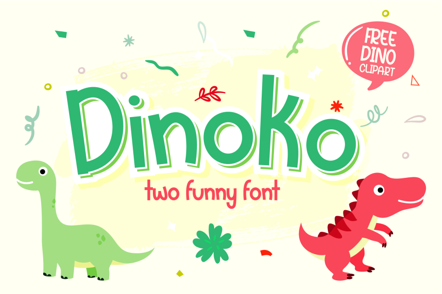 Dinoko Font Family · 1001 Fonts