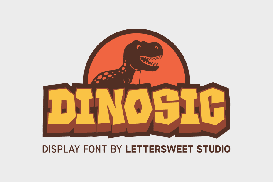1 Free Dinosaur, Retro Font · 1001 Fonts