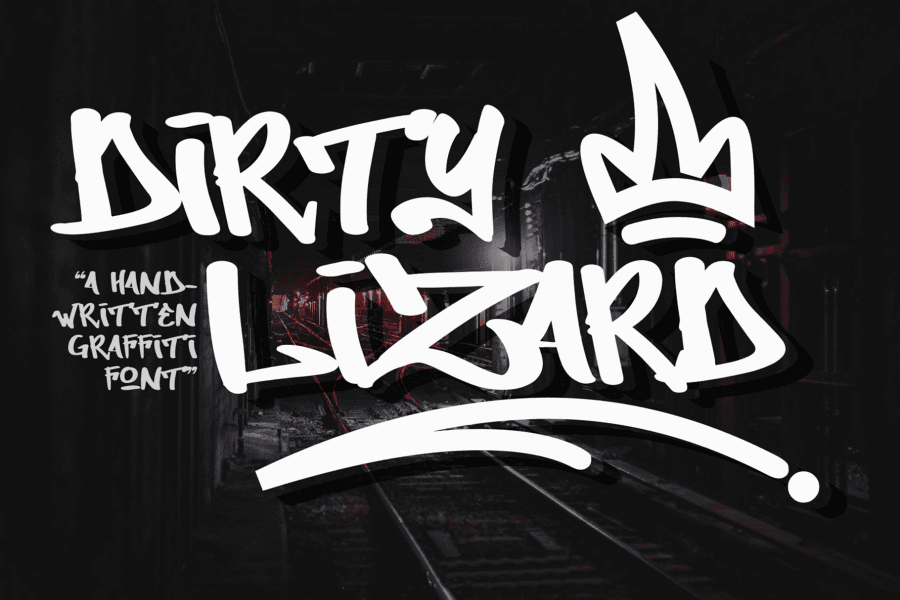 Dirty Lizard Font · 1001 Fonts
