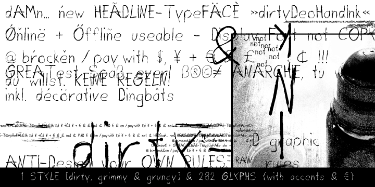 Dirty Deo HandInk Font · 1001 Fonts