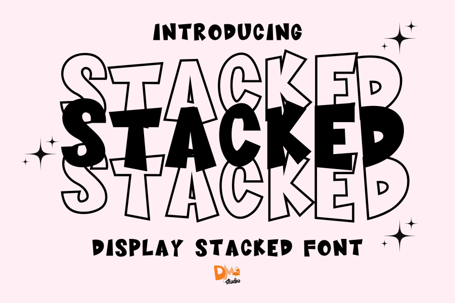 Display Stacked Font Font · 1001 Fonts