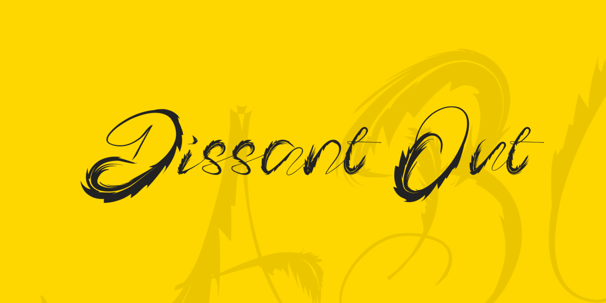 Dissant Out Font · 1001 Fonts