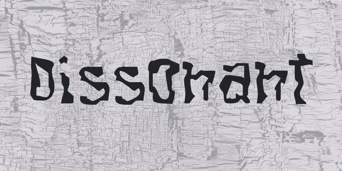 Dissonant Font · 1001 Fonts