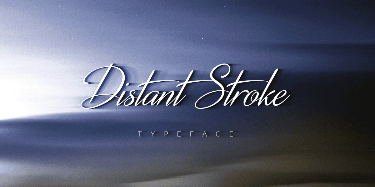 Distant Stroke Font Family · 1001 Fonts