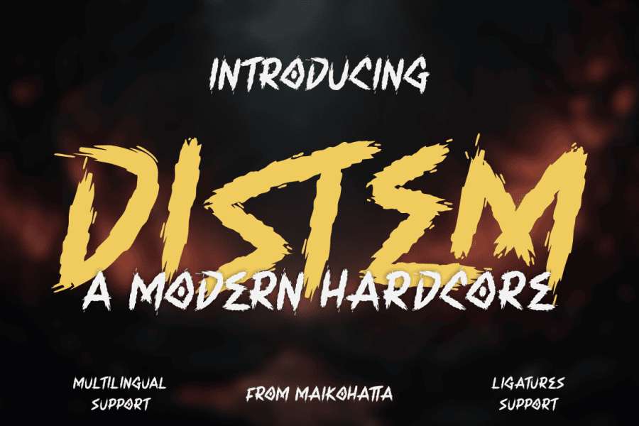 Distem Font · 1001 Fonts