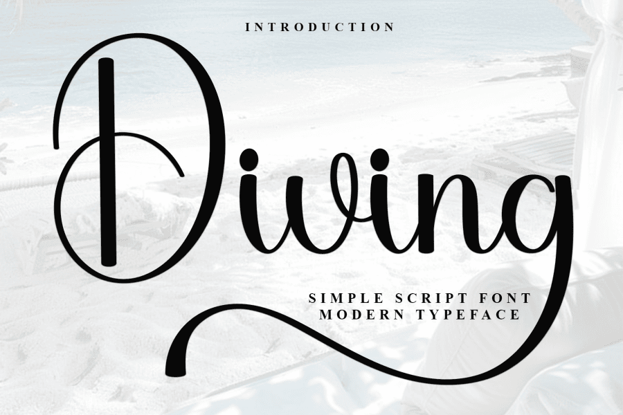 Diving Font · 1001 Fonts
