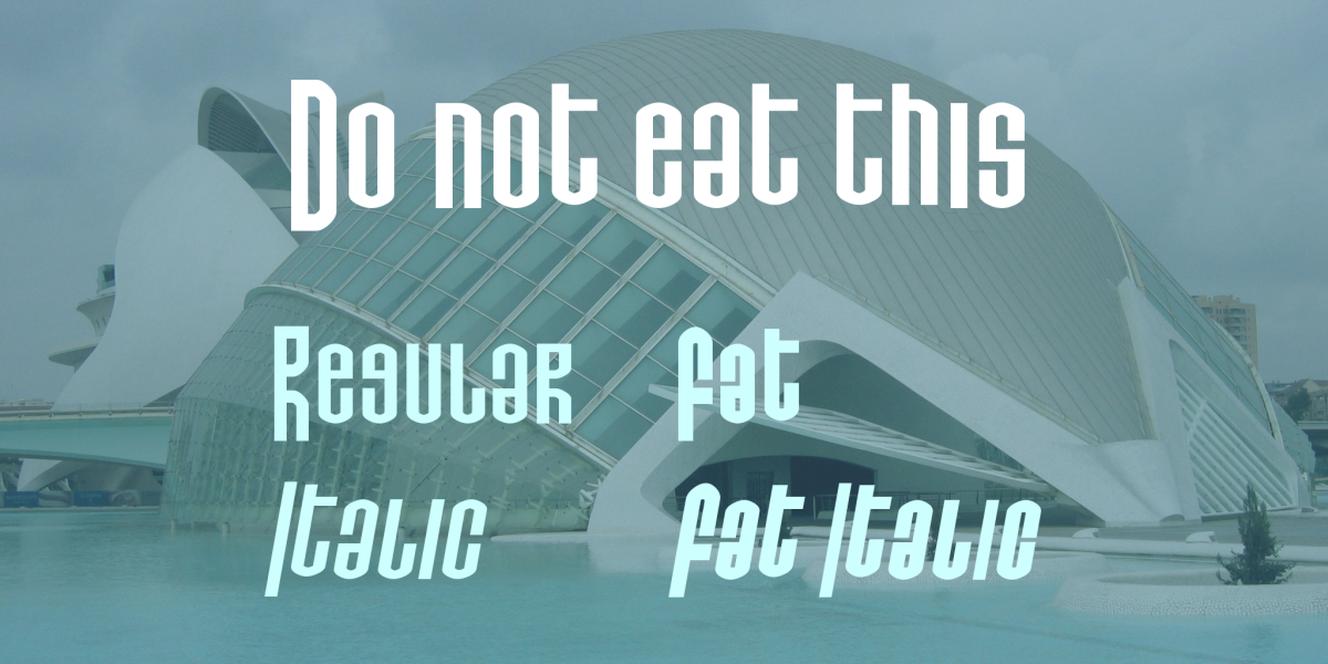 Do not eat this Font Family · 1001 Fonts