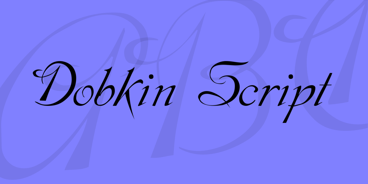Dobkin Script Font · 1001 Fonts