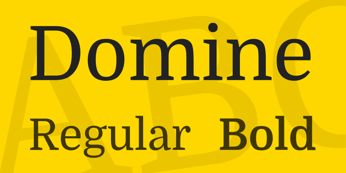 Domine Font Family · 1001 Fonts