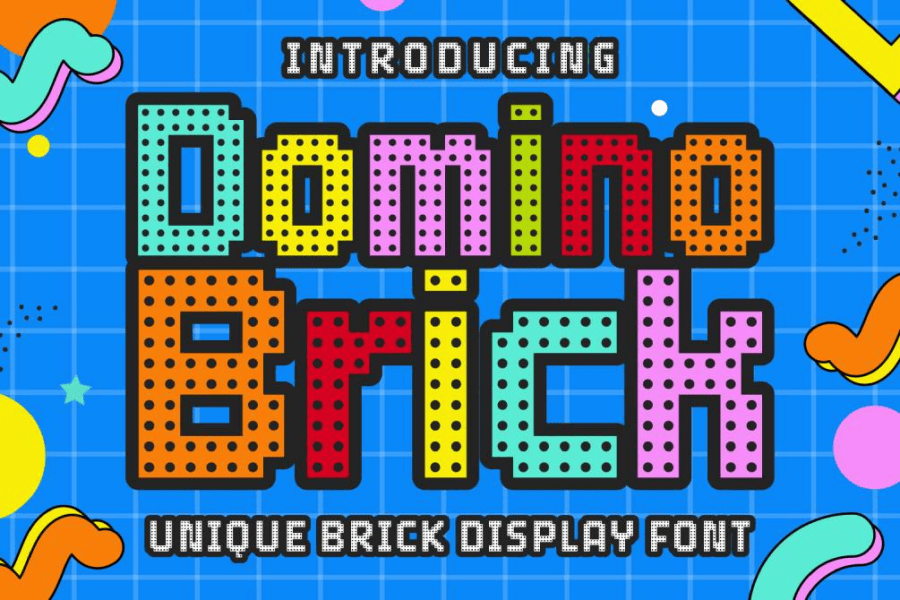 Domino Brick Font · 1001 Fonts