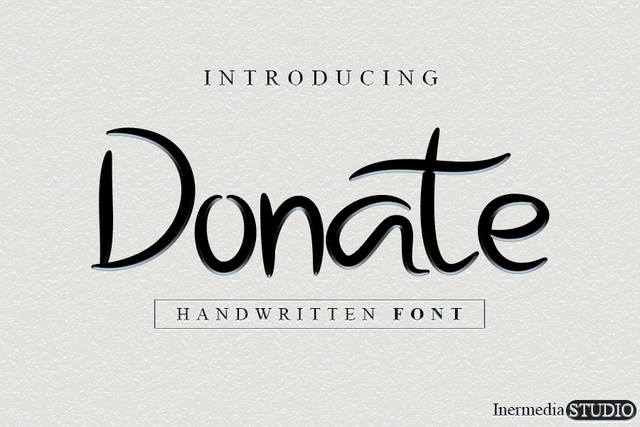 Donate Font · 1001 Fonts