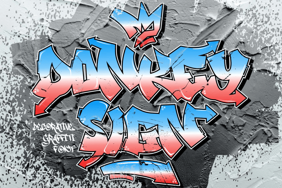 DoNkEy SiGn Graffiti Font · 1001 Fonts