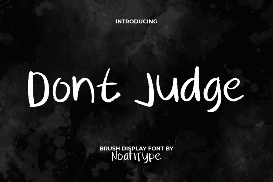 Dont Judge Demo Font · 1001 Fonts